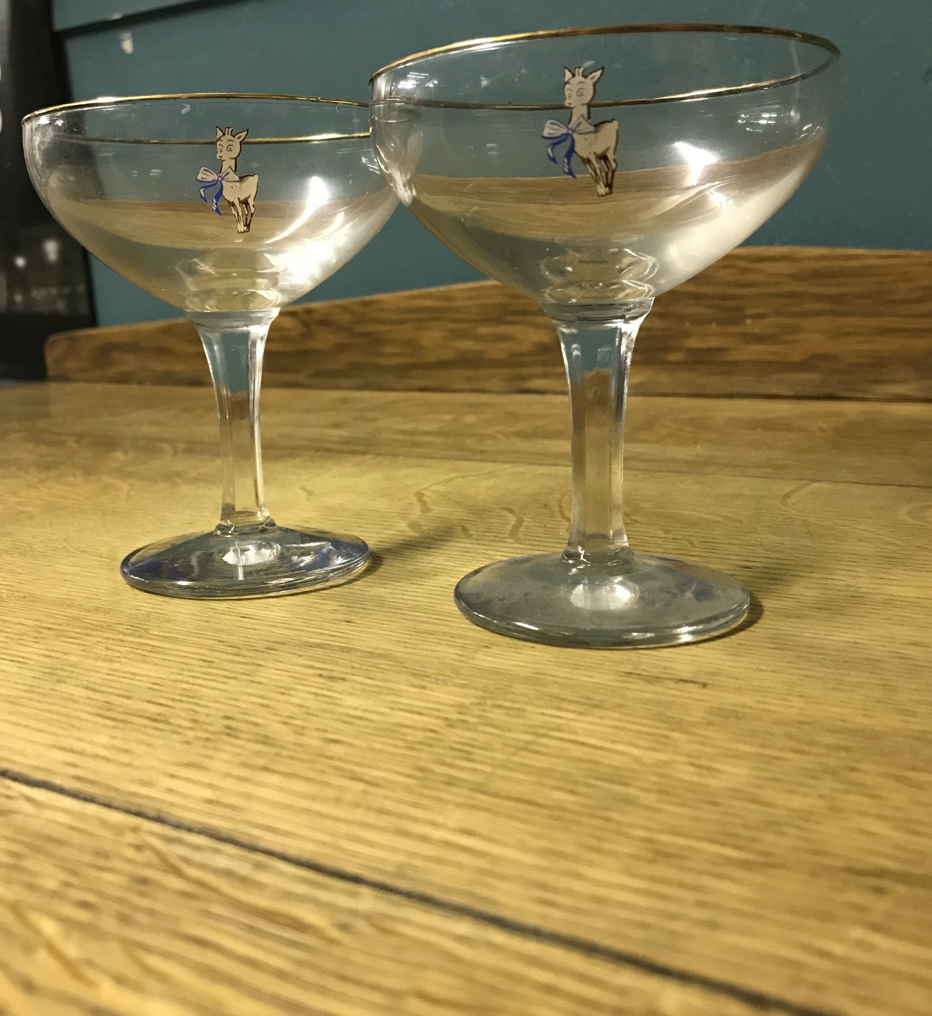 Babycham glasses - Second Chance